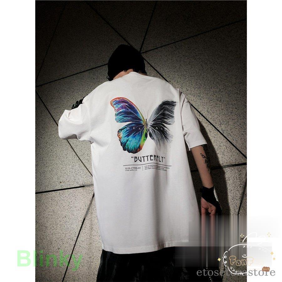 カットソー レディース 半袖 夏 tシャツ 蝶柄 ビッグTシャツ ロンティー トップス おしゃれ 2022 : ph0515-xia-1duanxiu79 : ブリンキー - 通販 ...