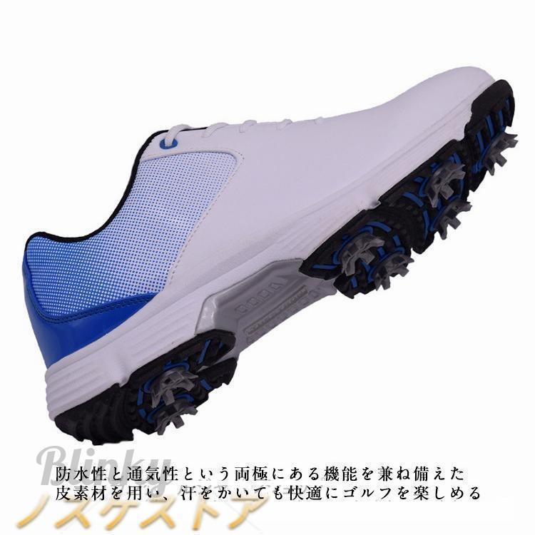 ゴルフシューズ メンズ 幅広 スパイク鋲 おしゃれ 大きいサイズ 4E