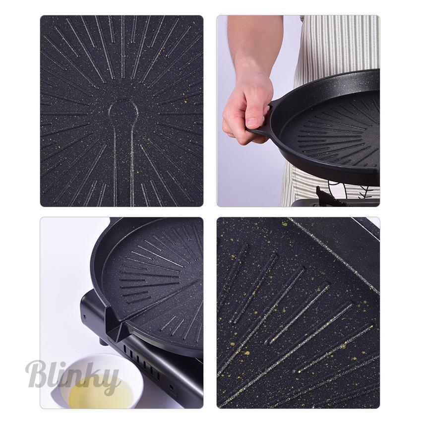 グリルパン マルチグリドル キャンプ鍋 キャンプ鉄板 焼肉プレート 軽量 深型 ガス 直火 グリル 油の自動排出構造 BBQ IH アウトドア : ph0822-zd-3zd30 : ブリン ...