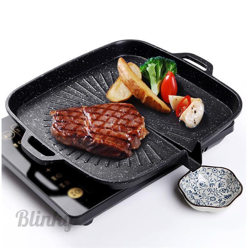 グリルパン マルチグリドル キャンプ鍋 キャンプ鉄板 焼肉プレート 軽量 深型 ガス 直火 グリル 油の自動排出構造 BBQ IH アウトドア : ブリンキー - 通販 - Yahoo!ショッピング
