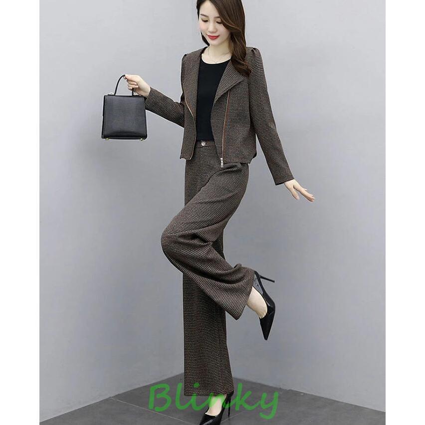 セットアップ レディース パンツスーツ ワイドパンツ パンツドレス