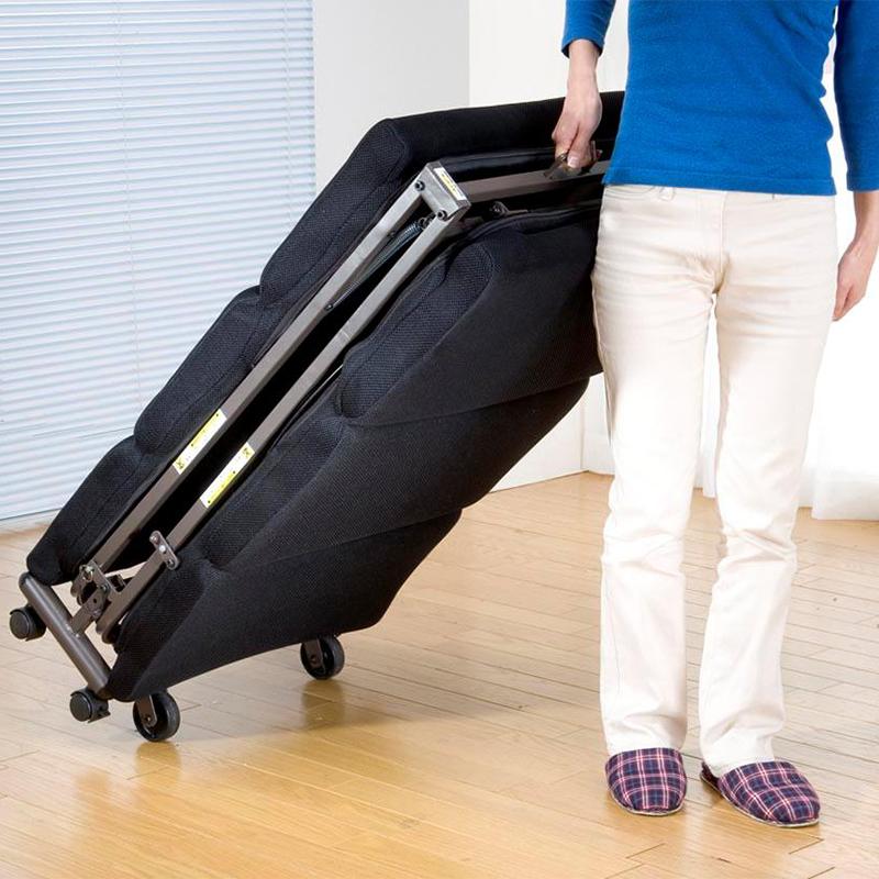 モコモココンパクト折りたたみベッド TS-311BK : ブルームインテリア - 通販 - Yahoo!ショッピング