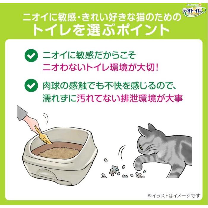 デオトイレ 緑茶成分入り消臭・抗菌サンド 単品4L デオトイレキャットサンド 猫砂 消臭抗菌サンド ユニチャームデオトイレ 猫のトイレ砂 消臭 ...