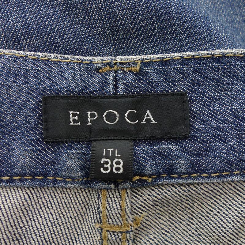 エポカ/EPOCA PEARL BIJOU DECORATION DENIM PANTS パンツ 31F23 サイズ レディース38 インディゴ ランクB (中古 ...