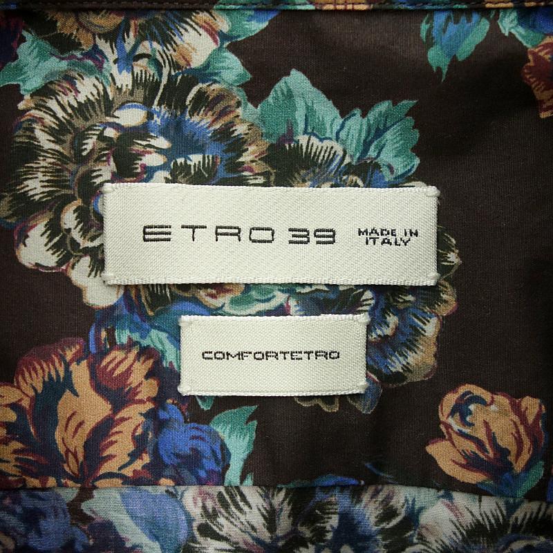 エトロ/ETRO フラワー フローラル プリントコットン シャツ ブラウン 21H24 サイズ メンズ39 マルチ ランクA (中古) : BLOWZ Yショッピングストア - 通販 ...