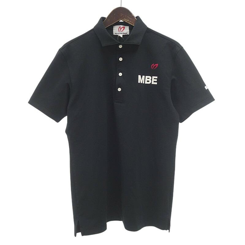 マスターバニーエディション/MASTER BUNNY EDITION GOLF ゴルフ MBE ロゴ 半袖 ポロシャツ Tシャツ ブラック サイズ メンズ6 71L24 ランクB (中古 ...