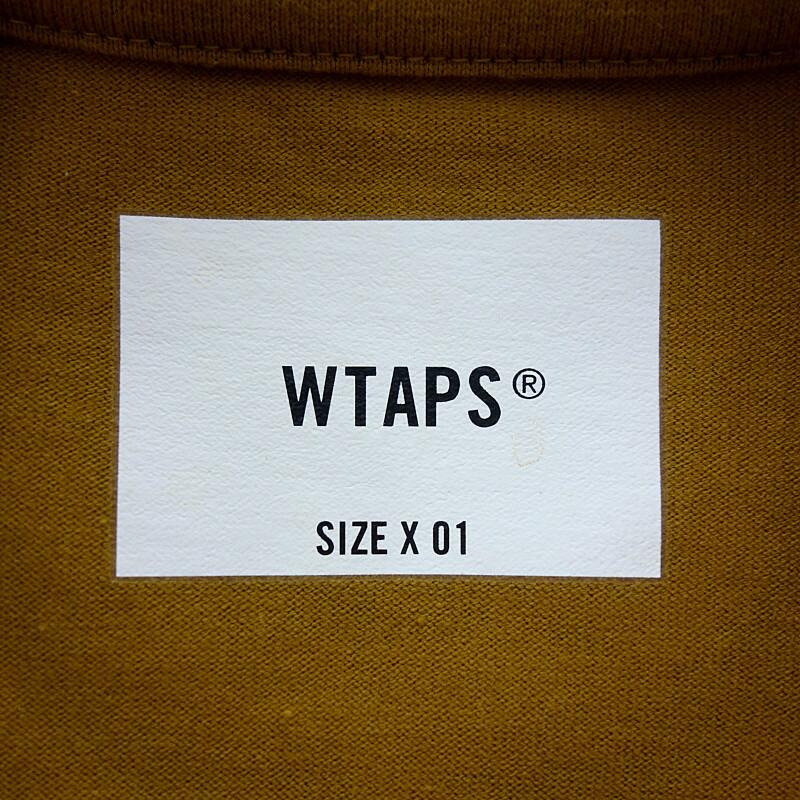 ダブルタップス/WTAPS 21AW STENCIL LS COPO ステンシル ロゴ 長袖 カットソー ブラウン サイズ メンズ1 03J24 ランクA (中古 ...