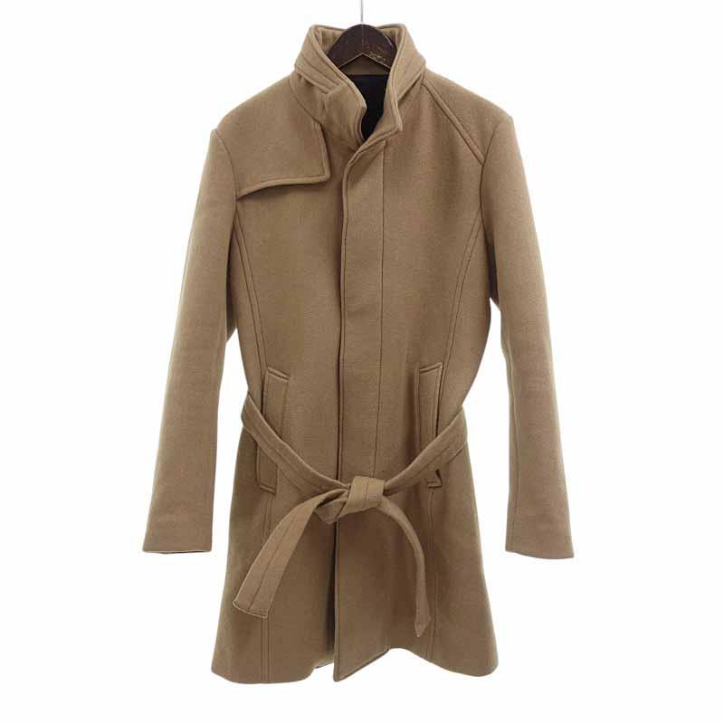 エイケイエム/AKM 16AW STAND ROPE COAT メルトン スタンドロープコート ベージュ サイズ メンズS 32A25 ランク ...