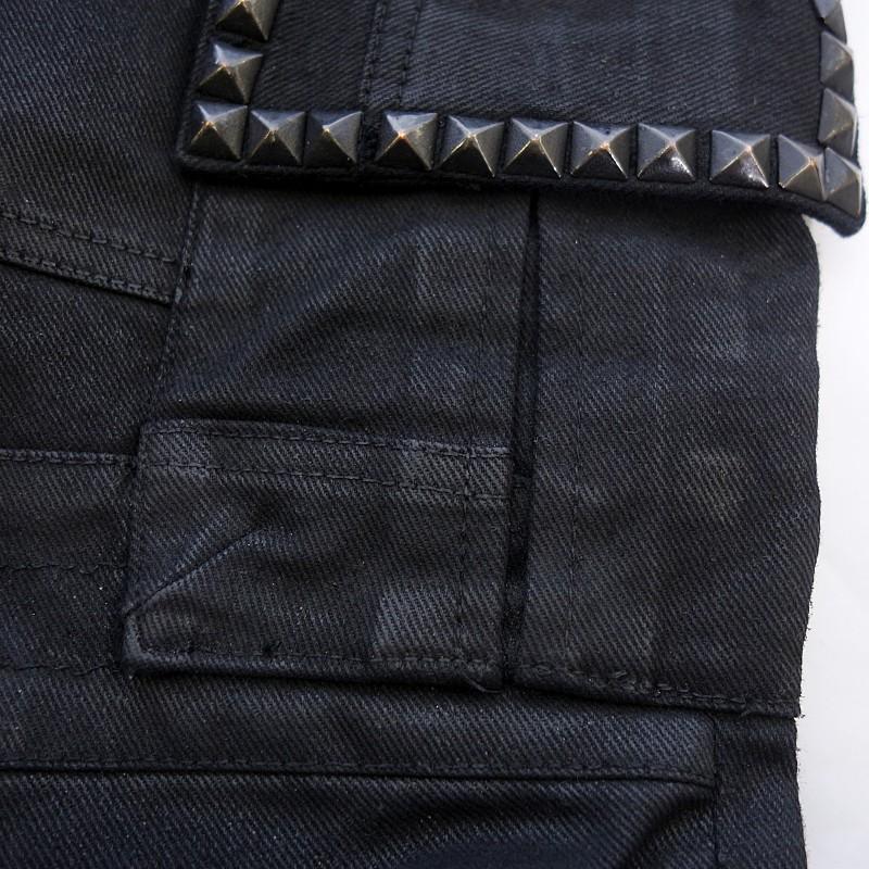 ロエン/ROEN ×FF15 Noctis ノクティス コーティング ミリタリー クロップドパンツ 31B20 サイズ メンズM ブラック ...