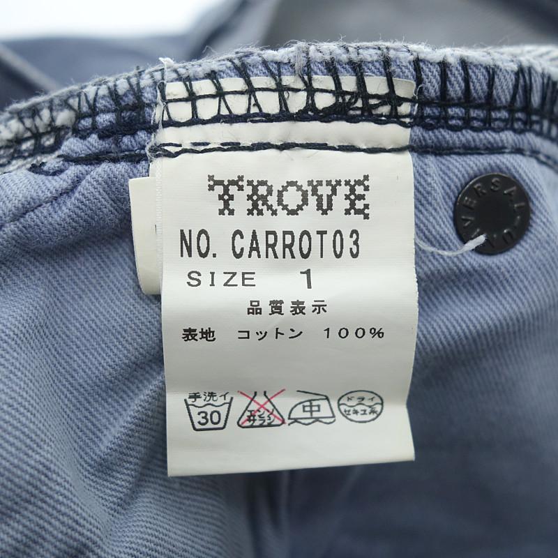 トローヴ/TROVE CARROT DENIM PANTS キャロット デニム パンツ 22L22 サイズ メンズ1 インディゴ ランクB (中古) :9031928449092:BLOWZ ...