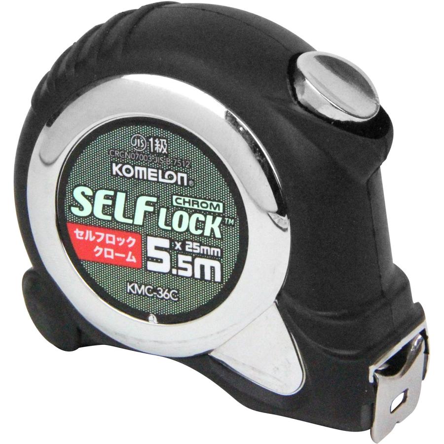 Komelon コメロン コンベックス セルフロッククローム 25 テープ幅25mm 5.5M KMC-36C : BLSグループ - 通販 - Yahoo!ショッピング