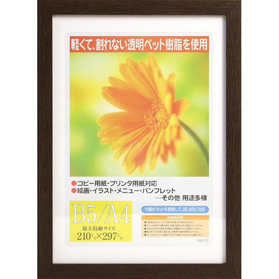 イワタ 額縁 ガーベラ B5/A4 木製 ダークブラウン GM-154DBR-A4 : BLSグループ - 通販 - Yahoo!ショッピング
