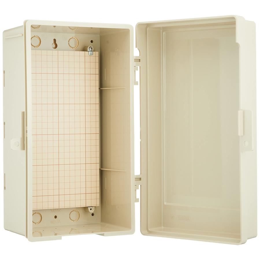 未来工業(MIRAI) ウオルボックス プラスチック製防雨スイッチボックス 屋根無〈タテ型〉 WB-3AOJ : BLSグループ - 通販 - Yahoo!ショッピング