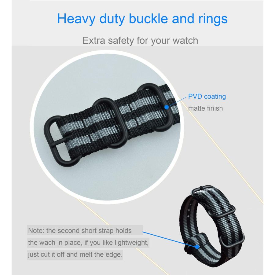 [MZBUTIQ] 23mm ブラック/グレー 腕時計ベルト厚いナイロン バンド 簡単交換ベルト男性用 :s-B078ZVW9R4-20240420:BLSグループ - 通販 - Yahoo ...