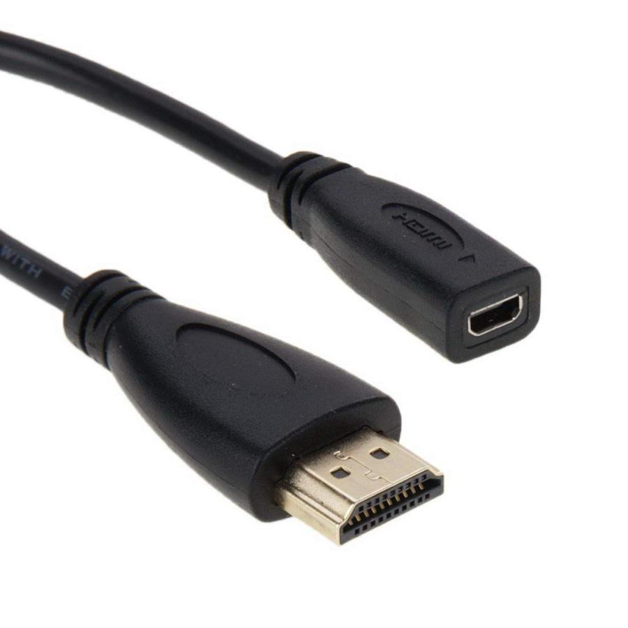 Rosebe マイクロHDMI v1.4ソケット メス→タイプC Micro HDMI オス変換アダプタケーブル(20cm) HDMIオスからMicr : BLSグループ - 通販 ...