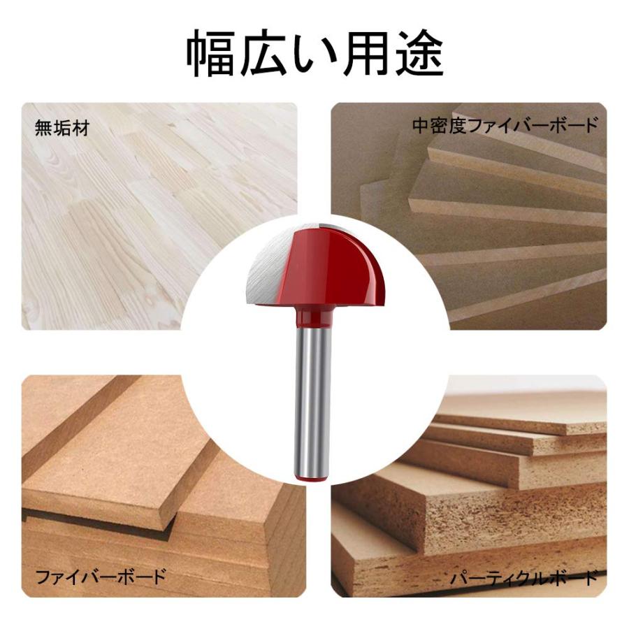 Saipor 6mm 超硬トリマ・ルータービット U溝ビット 木工フライスカッターツール 4本組 : BLSグループ - 通販 - Yahoo!ショッピング