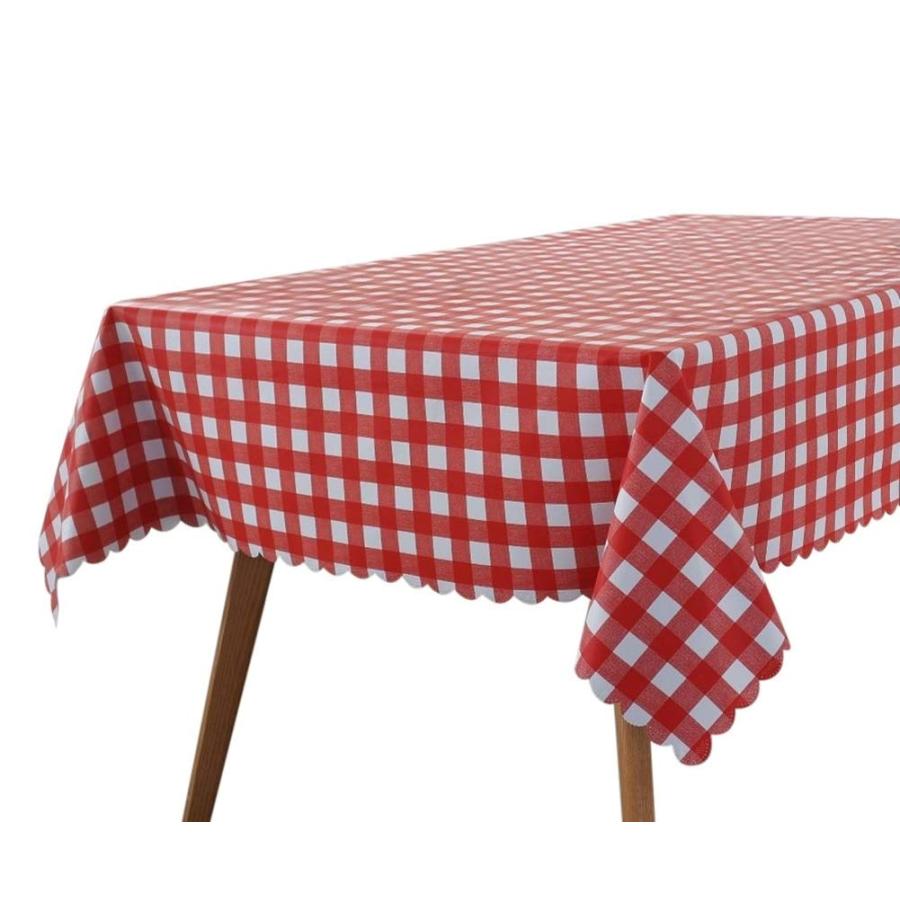 haruju テーブルクロス テーブルマット PVC ビニール キッチン ファブリック ギンガムチェック 大 (レッド, 135cm×135cm) : BLSグループ - 通販 - Yahoo ...