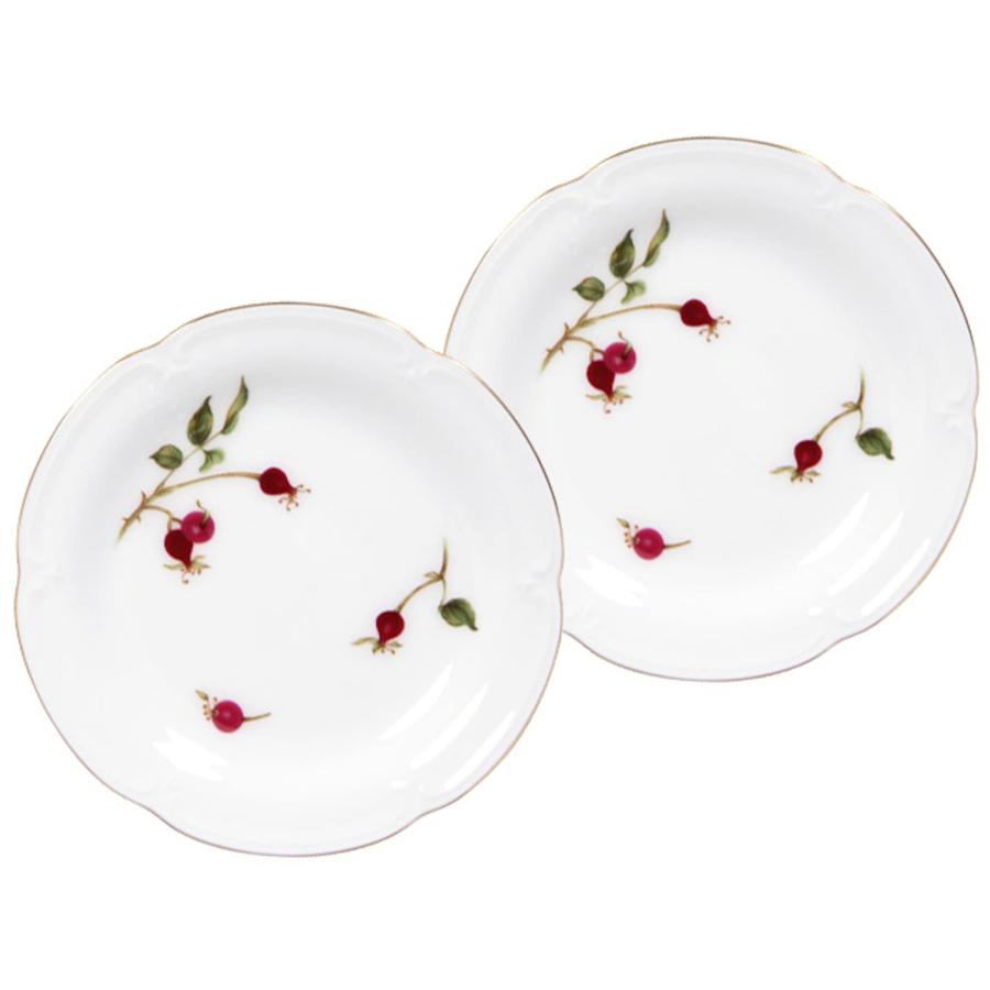 大倉陶園 ＜直営店限定＞バラの実 14cmプチケーキ皿ペアセット 70HR/C141-1 : BLSグループ - 通販 - Yahoo!ショッピング