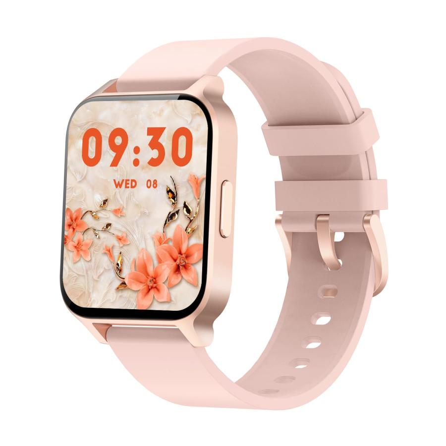 スマートウォッチ 2023 新登場 1.70インチ大画面 Smart Watch 活動量計 腕時計 100種類運動モード 女性の生理周期リマインダー : s-b0b4rpttvw ...