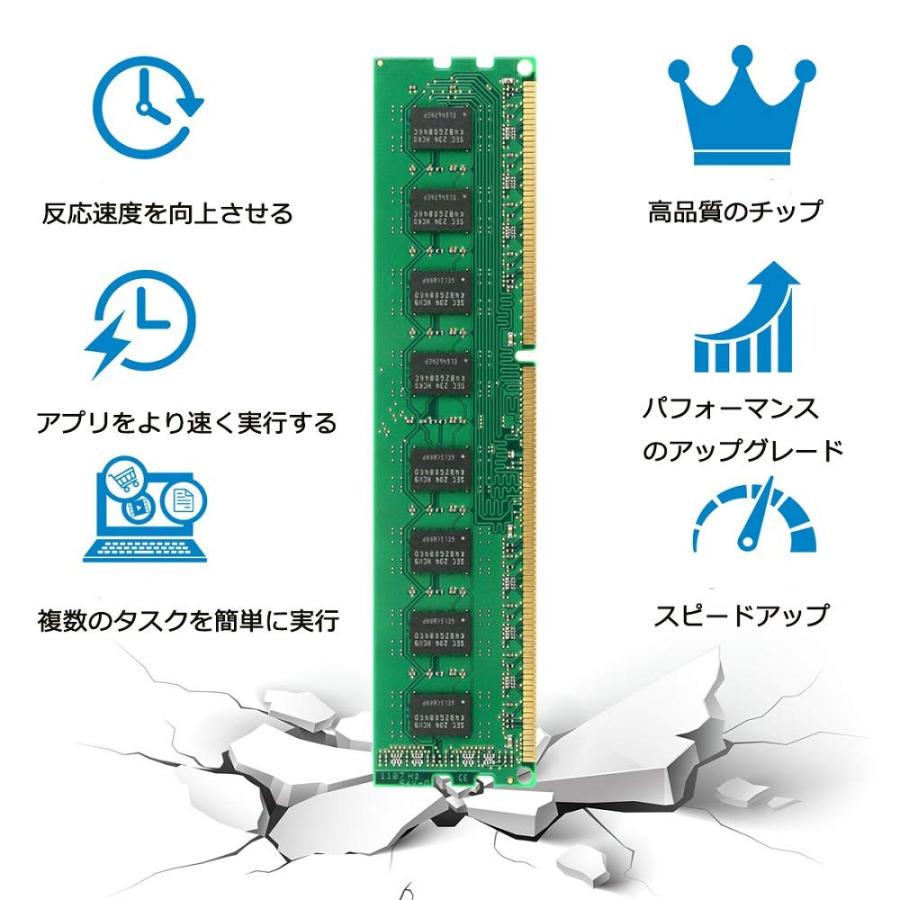 DDR3 1333MHz PC3-10600 240 Pin DIMM 8GB Kit (2x4GB) 電圧 1.5V 2RX8 CL9 デスクトップ : BLSグループ - 通販 ...