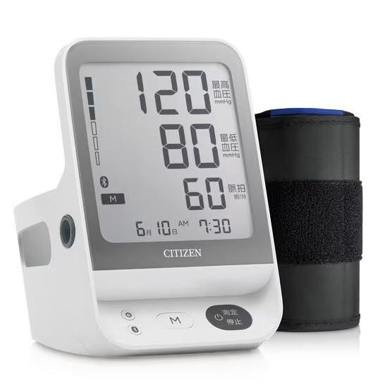 シチズン 上腕式血圧計 CHUH904C CHUHシリーズ カプッとカフ 上腕血圧計 AC電源 電池OK Bluetooth 簡単アプリ管理 ...