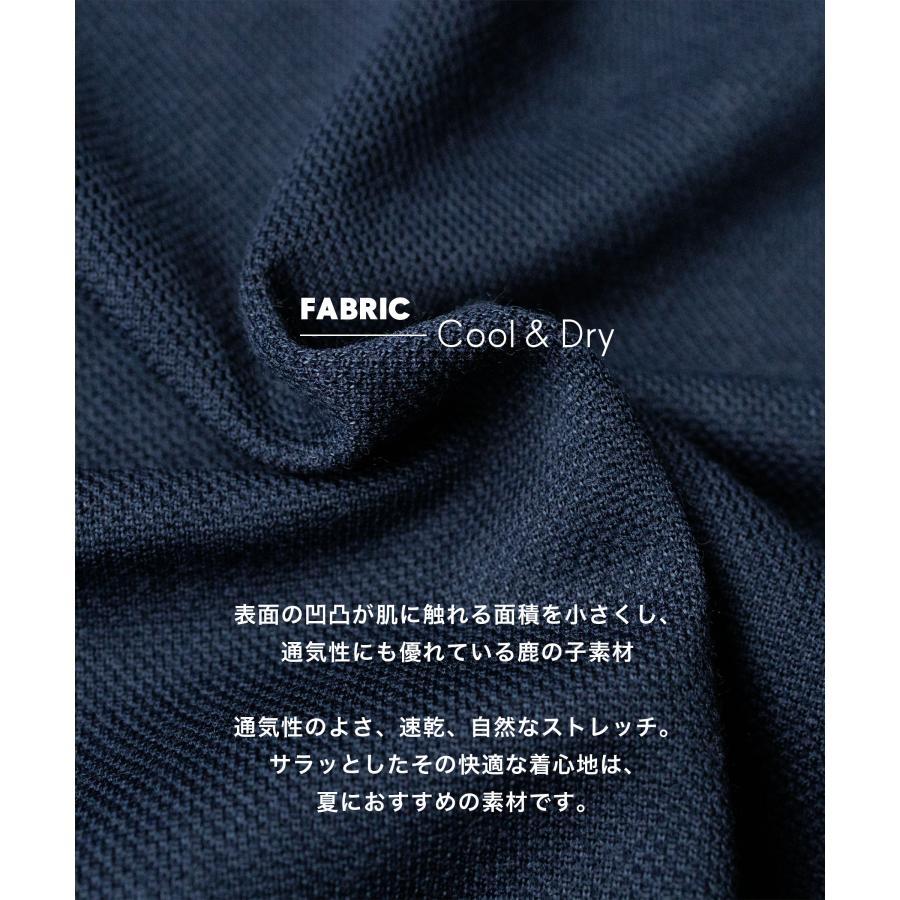 ELLE PLANETE（エルプラネット） 父の日 ポロシャツ メンズ 半袖 ブランド 夏カノコ 接触冷感 吸水速乾 ドライ 切り替え ...