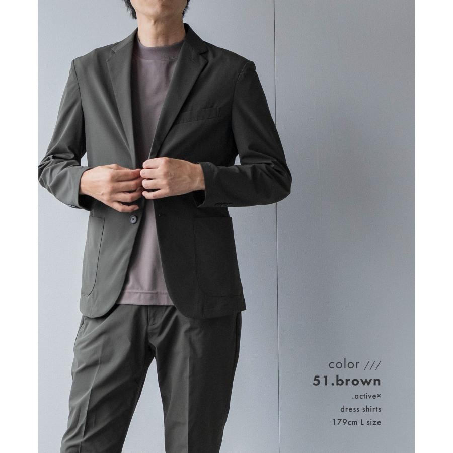 AWC Tシャツ メンズ 長袖 ブランド モックネック ジャケットTシャツT ビズT 速乾 接触冷感 セットアップ 無地 ビジネス オフィス 30代 40代 50代 60代 きれいめ ...