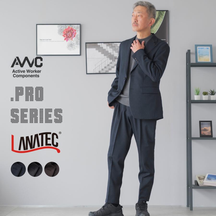 AWC セットアップ メンズ スーツ ブランド 洗える ピンヘッド 防シワ 上下セット ストレッチ 七五三 お宮参り ビジネススーツ カジュアルスーツ 20代 30代 40代 : Blue ...