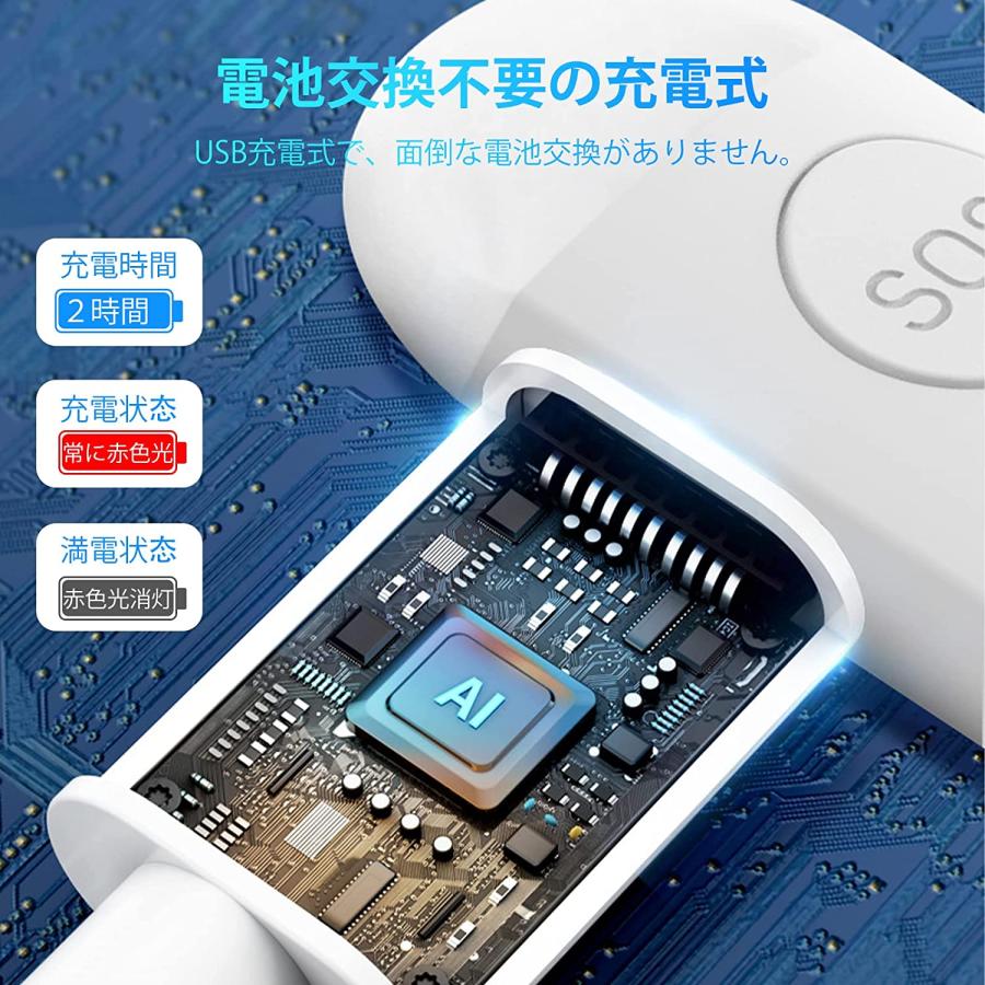 防犯ブザー 防犯アラーム 1個セット USB充電式 LEDライト付き 大音量130dB 爆音 小学生/女性/お年寄り 大音量アラーム 防水 痴漢撃退 : Blue Luck Store ...