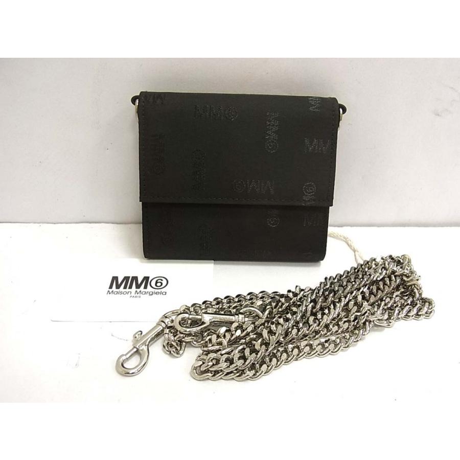 MM6 新品☆MM6 Maison Margiela メゾンマルジェラ チェーンショルダー付 ウォレット S54UI0126 二つ折り ミニ財布 レディース : BLUEヤフーショッピング店 ...