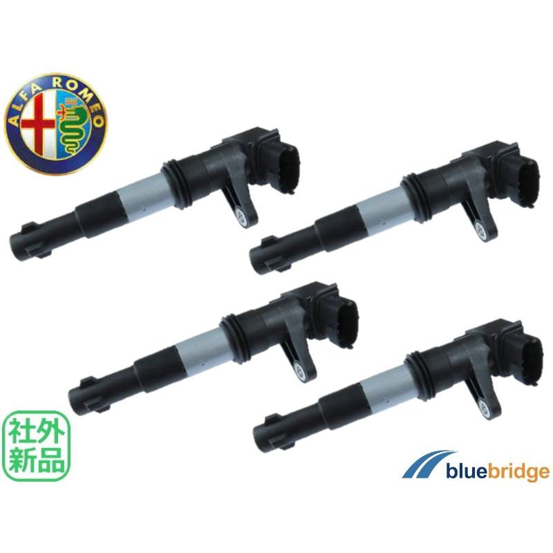 新品 アルファロメオ イグニッションコイル 4本セット アルファ156 932AXA 932BXW アルファGT 93720L 2.0L ...
