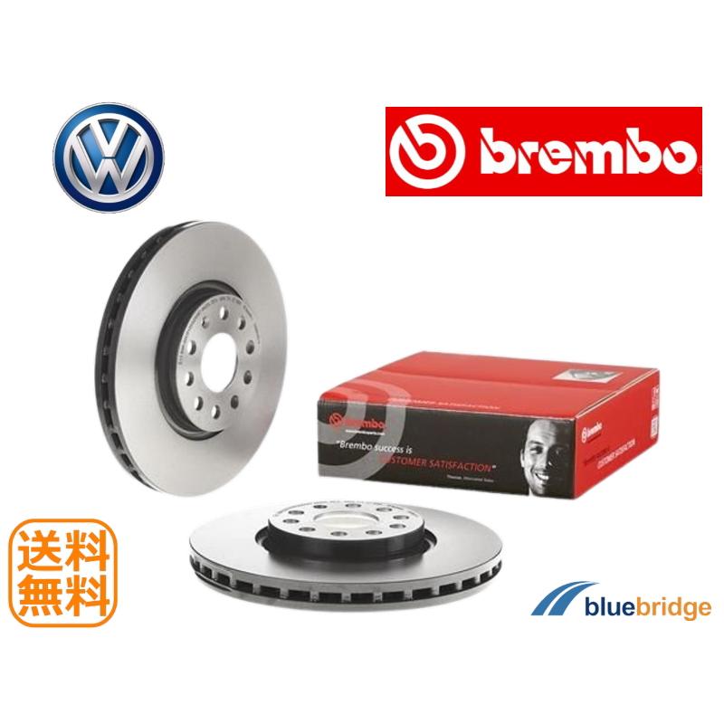 BREMBO 新品 VW ティグアン AD1 1.5TSI フロント ブレーキローター 1K0615301AJ 5QF615301A ...