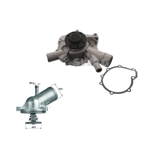 10709SET：ベンツ Vクラス ヴィート W638 ウォーターポンプ/サーモスタット2点セット 1112003901 1112000815 ...