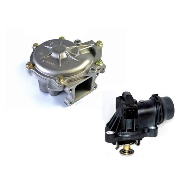 10893SET：BMW1シリーズ E81 E87 3シリーズ E46 E90 Z4 E85 E86 ウォーターポンプ/サーモスタット2点 ...