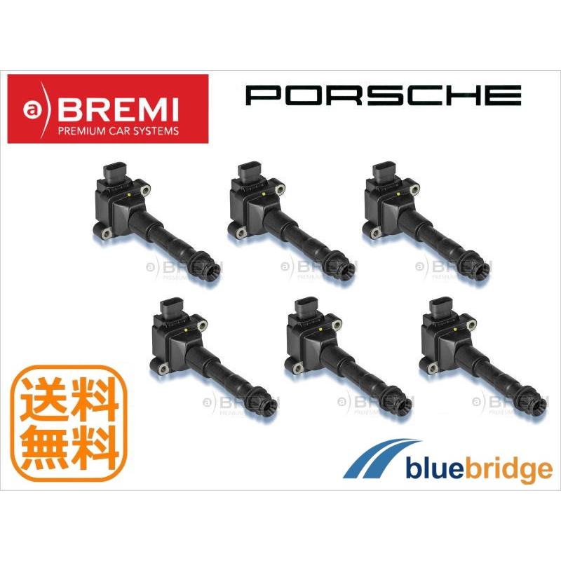 6本セット BREMI 新品 ポルシェ 911 カレラ ターボ 996型 イグニッションコイル 99660210101 99660210200 ...