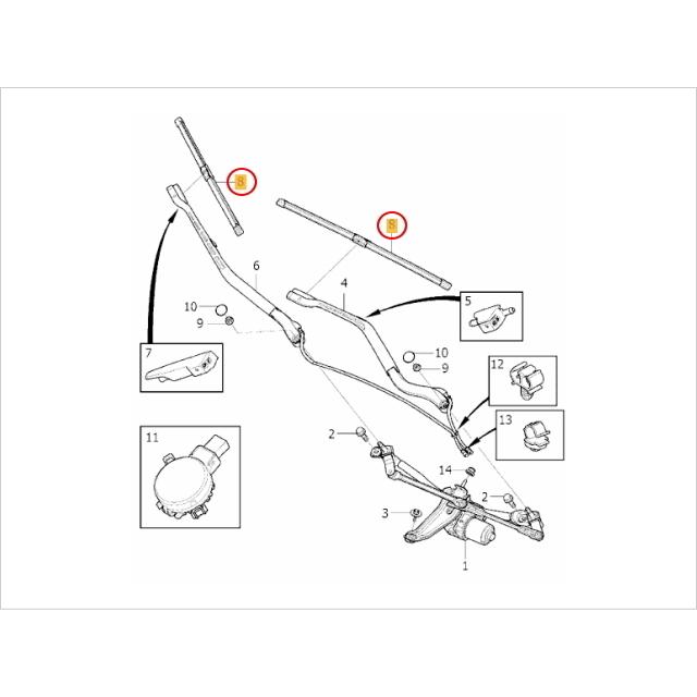 純正新品 ボルボ フロントワイパーブレード 左右セット 32282839 31349378 XC90 II V90 CC S90 右ハンドル用 ...
