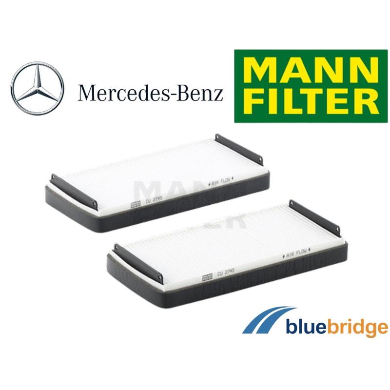 CU2745-2：MANN FILTER ベンツEクラス W210 Sクラス W220 CL W215 キャビン エアコンフィルター（2枚組 ...