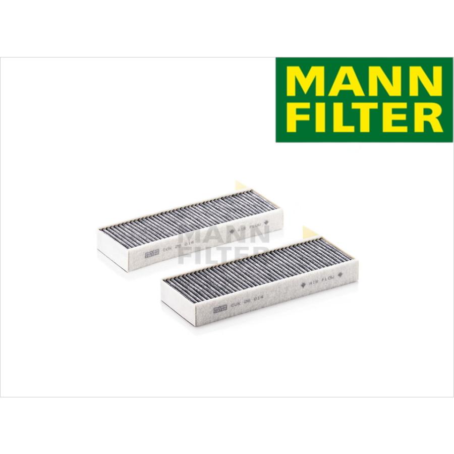 2枚 MANN-FILTER 新品 シトロエン C5 X 1.6 活性炭入り エアコン フィルター 1612920480 1616959280 ...
