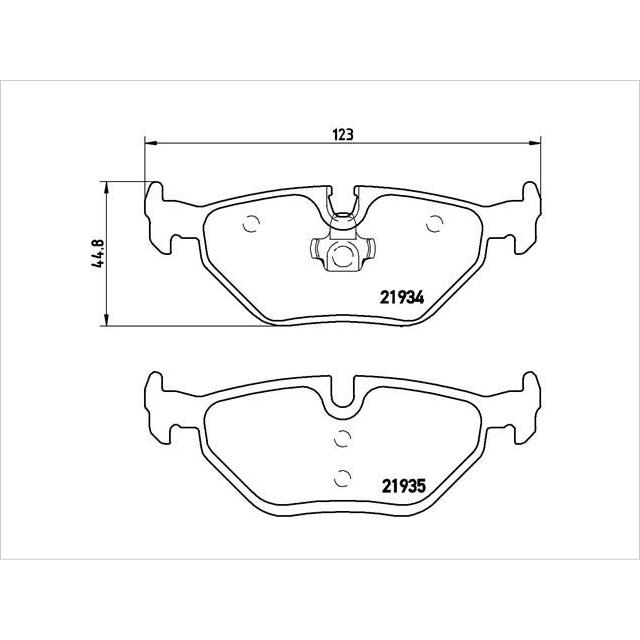 低ダスト BREMBO 新品 BMW Z4 E85 E86 2.2i 2.5i 3.0i 3.0si リア ブレーキパッド ...