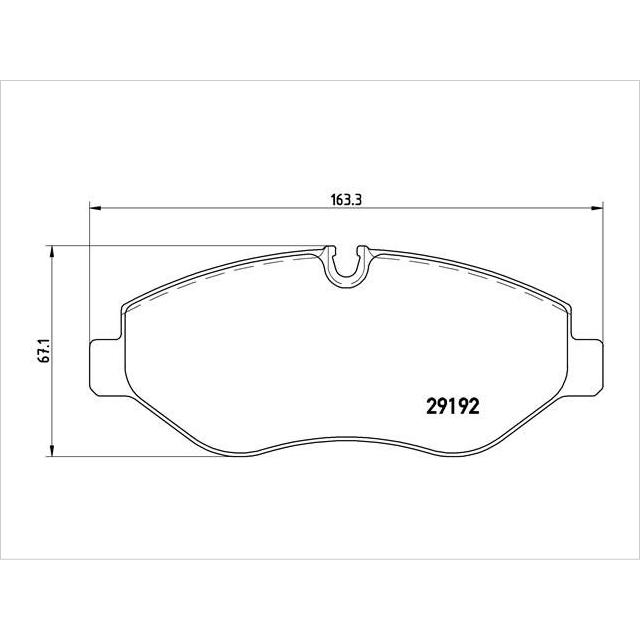 低ダスト 新品 BREMBO ベンツ Vクラス W447 フロント ブレーキパッド 0044206720 0044208320 ...