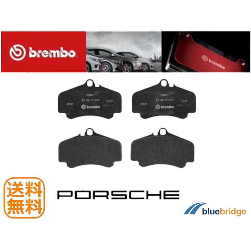低ダスト BREMBO 新品 ポルシェ 996型 911 ターボ 3.6L フロント ブレーキパッド 99635194911 ...
