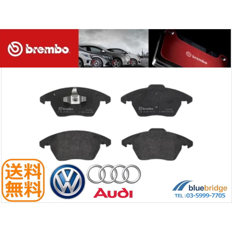 P85105：VW フロントブレーキパッド BREMBO 新品 ザ・ビートル 16CBZ eアップ ポロ ゴルフプラス ゴルフ6 ...