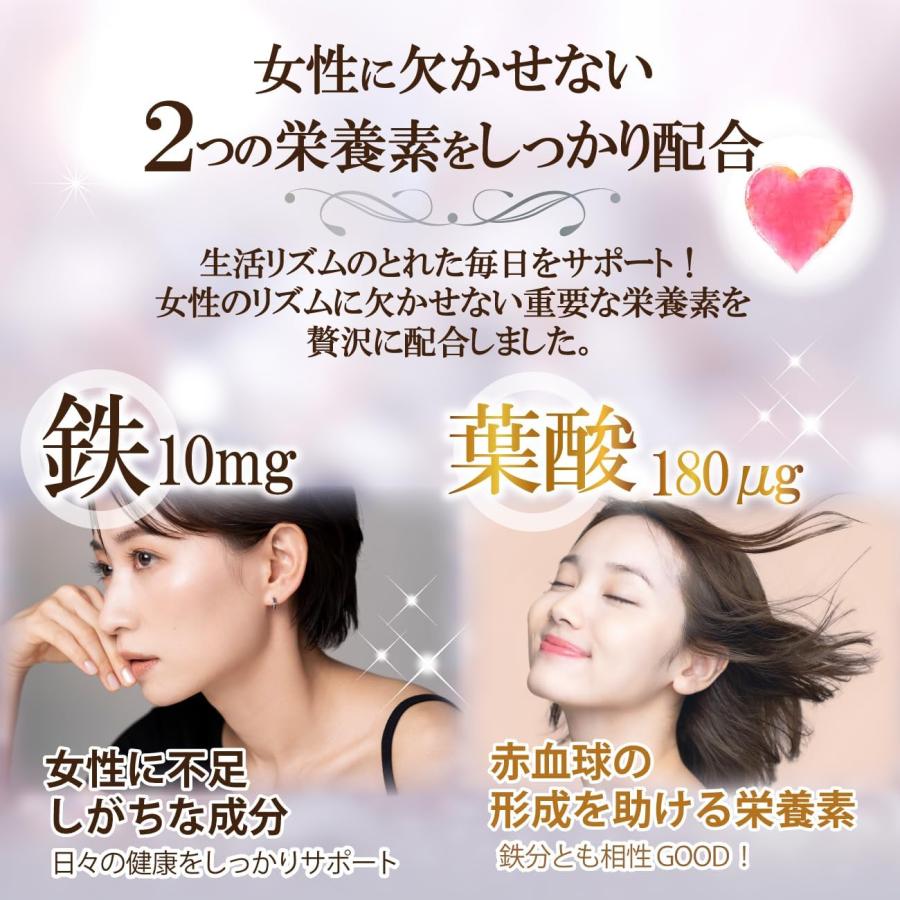 エクオールプラス鉄×葉酸 エクオール 鉄分 葉酸 イソフラボン NMN GABA イヌリン 大人女性の美と健康に 国内製造 90粒 30日分 (単品) : sap31b ...