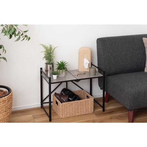 東谷 石目調フォールディングレンジラック ブラック W62×D37×H45 完成品 LFS-53BK : lfs-53bk : BESTWEAR - 通販 - Yahoo!ショッピング