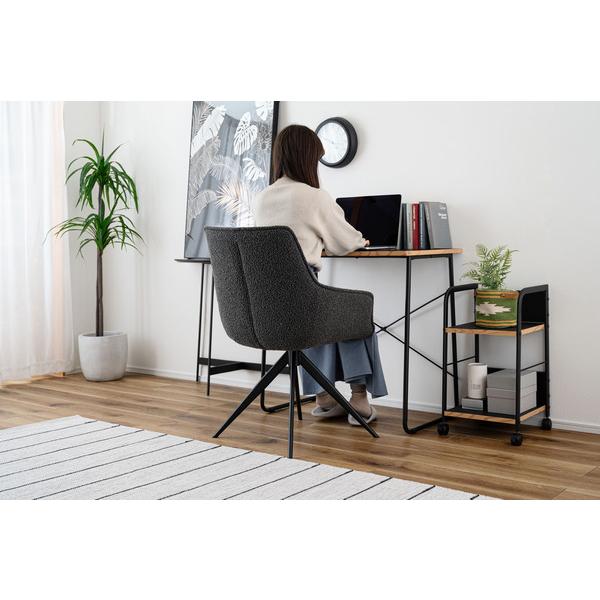 東谷 回転アームチェア ダークグレー W56.5×D64×H85.5×SH48 組立式 PC-182DGY : BESTWEAR - 通販 - Yahoo!ショッピング