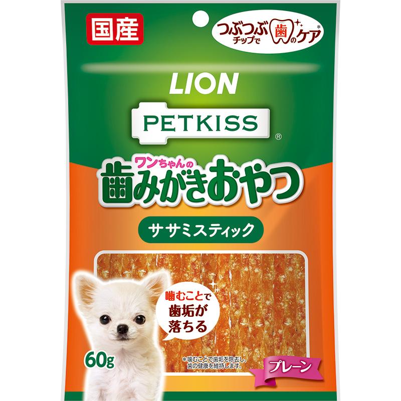 PETKISS [ライオン] ワンちゃんの歯みがきおやつ ササミスティック プレーン 60g 日本 : BESTWEAR - 通販 - Yahoo!ショッピング