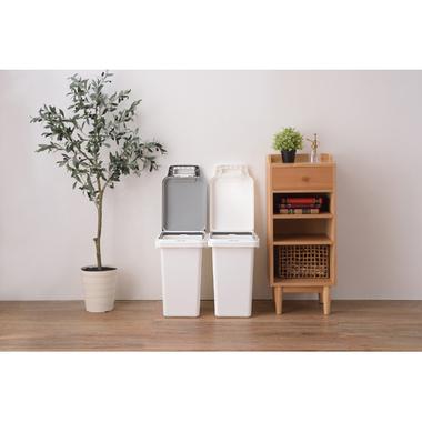 東谷 ゴミ箱 ダストボックス ふた付き 45リットル 45L スリム お洒落 台所 リビング くず入れ リモート 書類 オフィス スライド 臭い漏れない 45JS RSD-75 ...