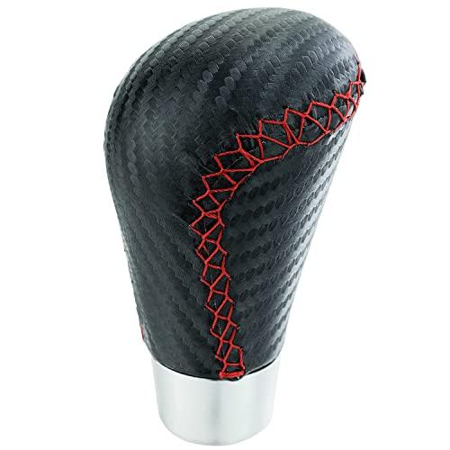 Lunsom R形シフトノブレザーギアシフトノブ汎用オートマニュアルカー (赤ステッチ) : s-0719146786944-20230204 : Blue Hawaii - 通販 ...