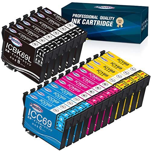 Epson用 IC4CL69 互換インクカートリッジ エプソン IC69互換インク 4色セット*4+黒2本（合計18本） 砂時計 大容量 残量表示付 : s-0793565893063 ...