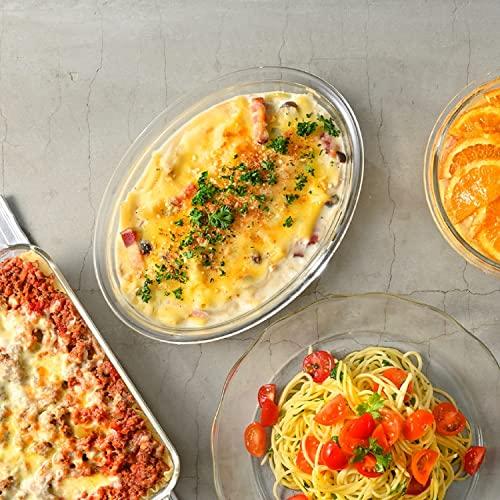 HARIO（ハリオ）日本製 耐熱ガラス製 オーバル皿 1100ml BUONO kitchen HOV-110-BK クリア : s-4977642421172-20221127 : Blue ...